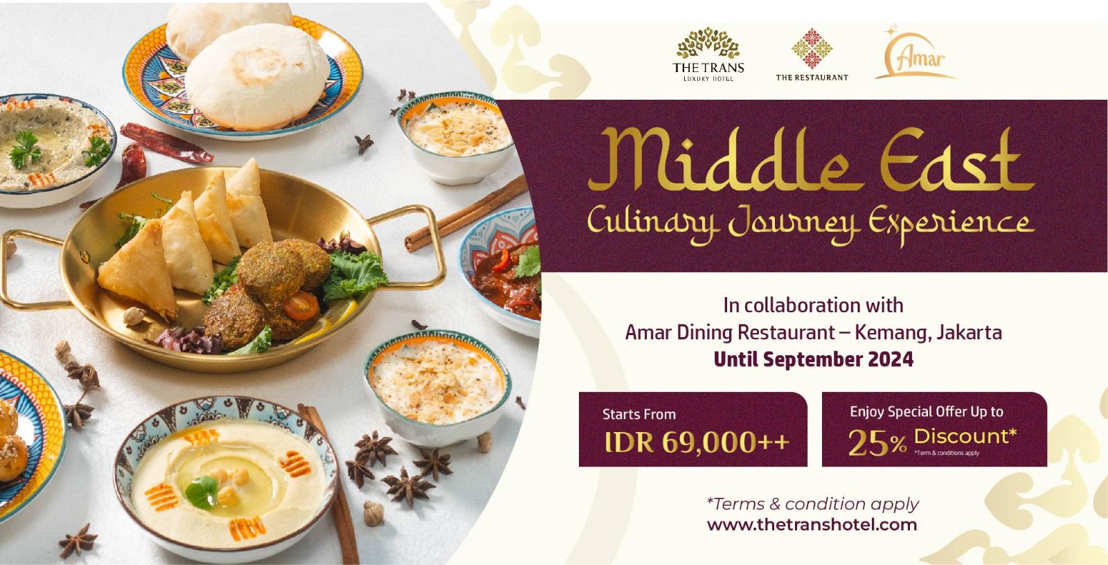 MIDDLE EAST CULINARY JOURNEY EXPERIENCE WITH AMAR DINING